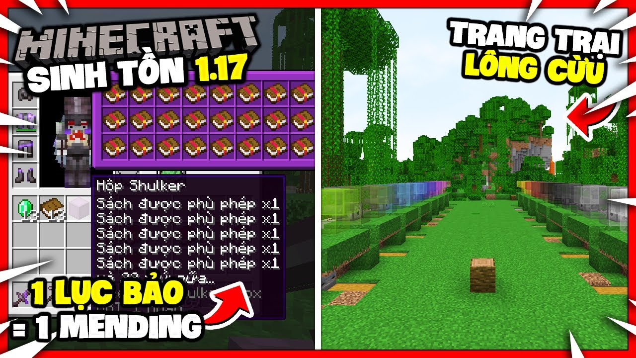 Trao Đổi Mending và Xây Dựng Nhà Máy Lông Cừu - Minecraft Sinh Tồn Tập ...