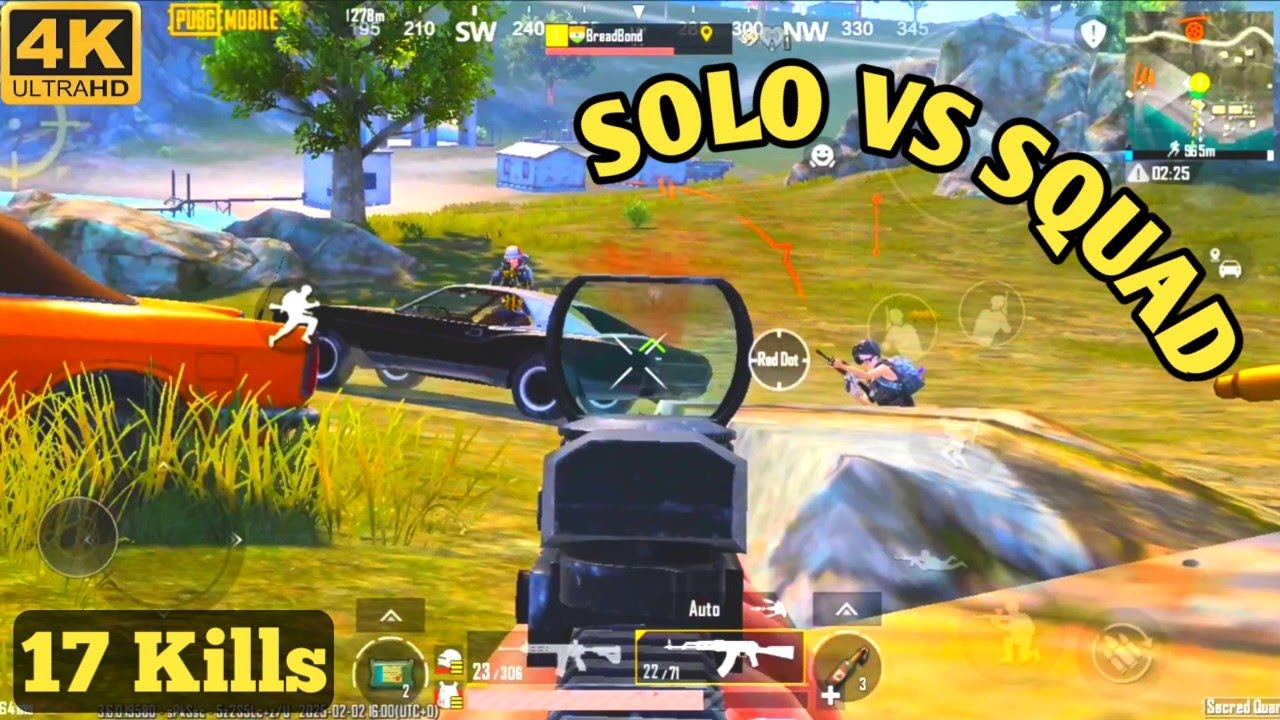 17 Kills | Solo Vs Squad | PUBG Mobile GamePlay Day - 9 | Bread - YouTube