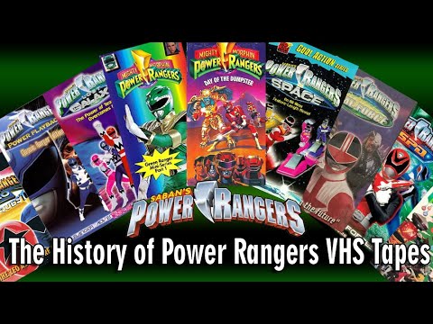 The History of Power Rangers VHS Releases - YouTube