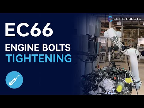 Elite Robots EC66 VW Engine Bolts Tightening - YouTube