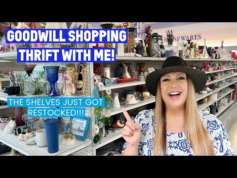 THEY STOCKED THE SHELVES! GOODWILL THRIFT WITH ME! Always Look In The ...