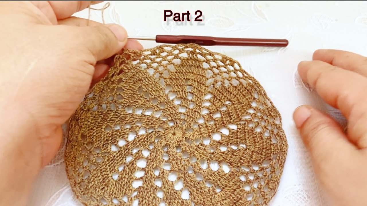 Crochet Prayer Cap For summer ||Free Pattern ||#Crochet Muslim prayer ...