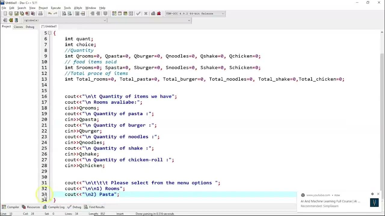 C++ Projects For Beginners 2022 C++ Project Tutorial Projects In C++ Language Simplilearn - YouTube