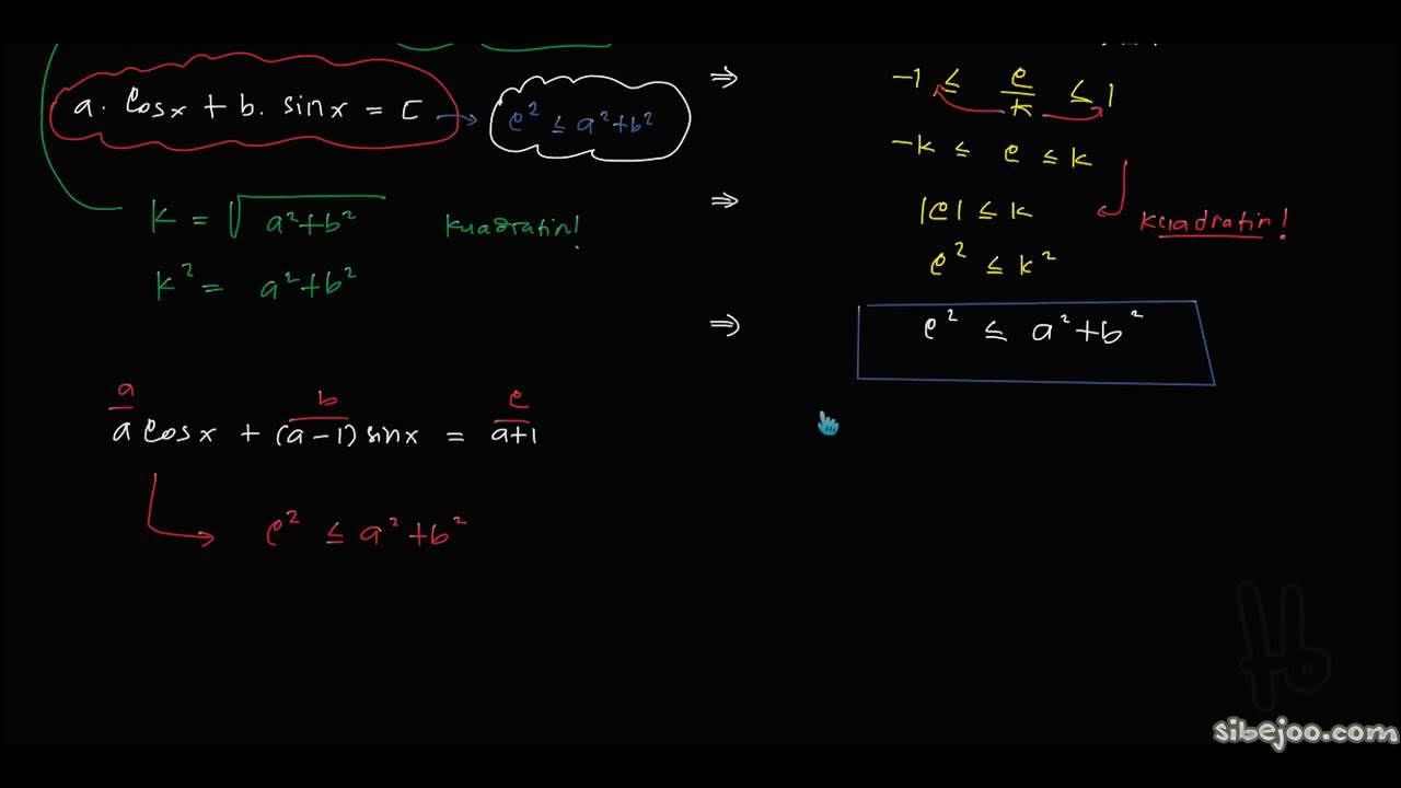 (Trigono) asinx+bcosx=c - YouTube