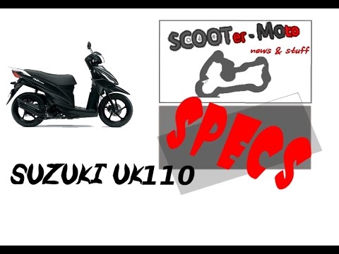 SPECS: 2015 SUZUKI ADDRESS UK110 specifications - YouTube