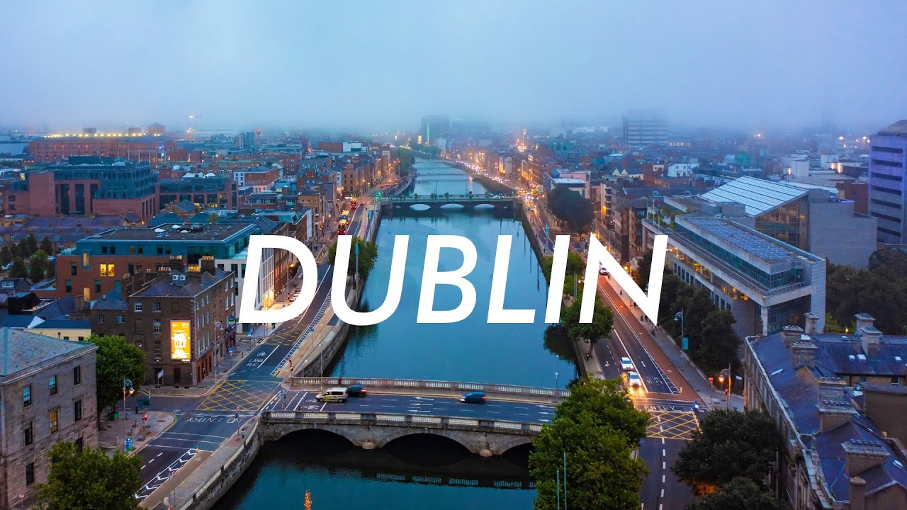Dublin, Ireland from above: 37 Minutes of beautiful Aerial Drone Stock ...