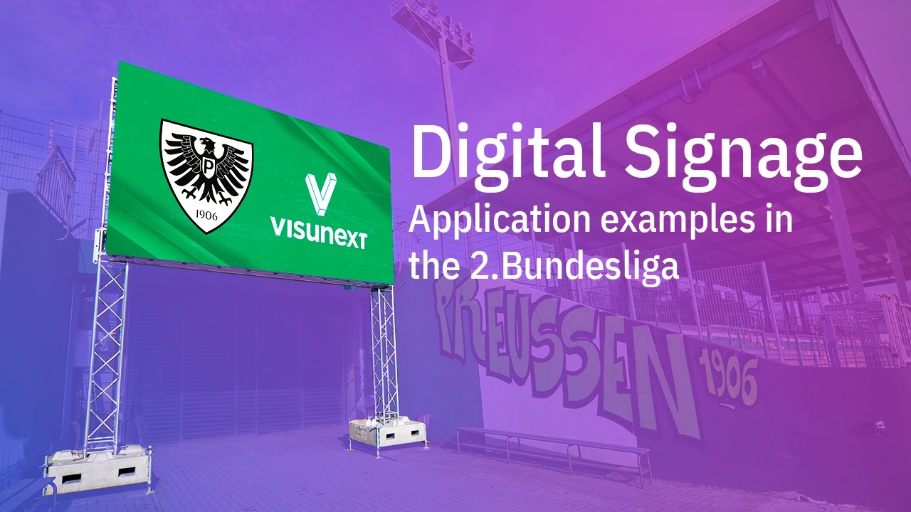 Modern digital signage in a football stadium - YouTube