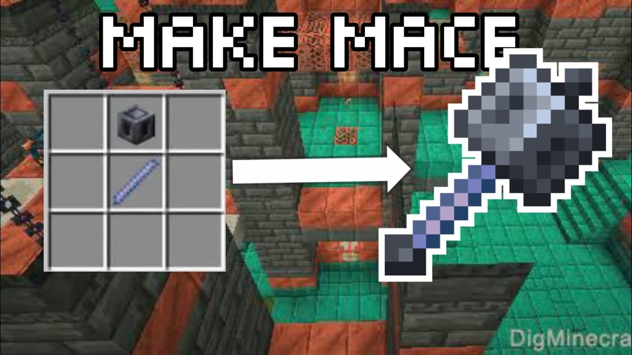 How to MAKE & GET MACE IN MINECRAFT (bedrock/pe) - YouTube