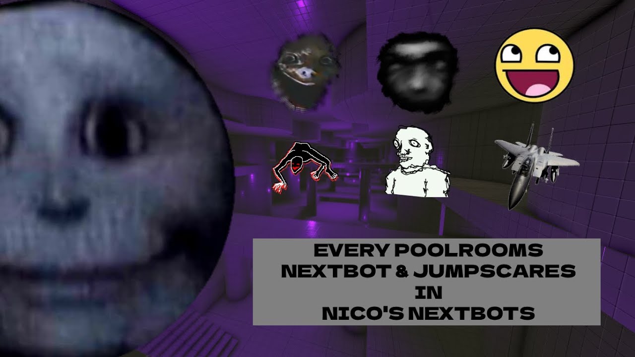 Every POOLROOMS NEXTBOTS & JUMPSCARES in nico's nextbots - YouTube