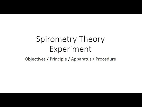 Spirometry experiment 2 - YouTube