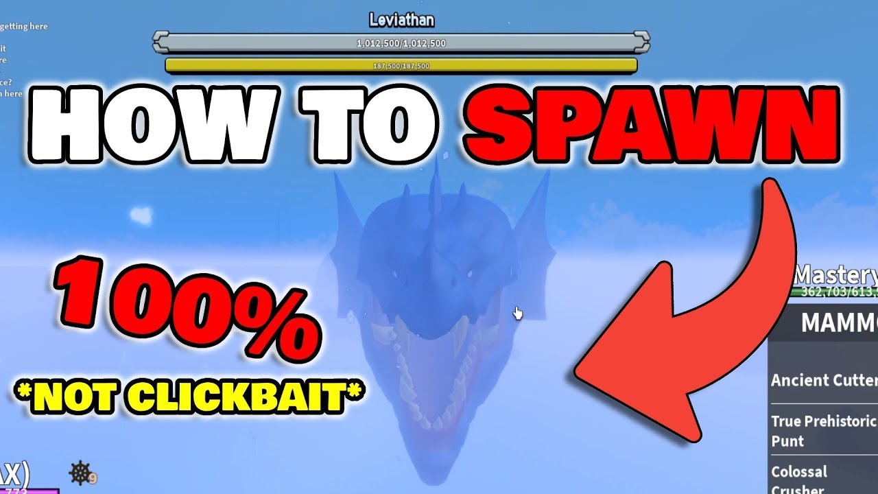 How To SPAWN LEVIATHAN in Blox Fruits! 🌊 Spawn Sea Beast! (Roblox Blox ...