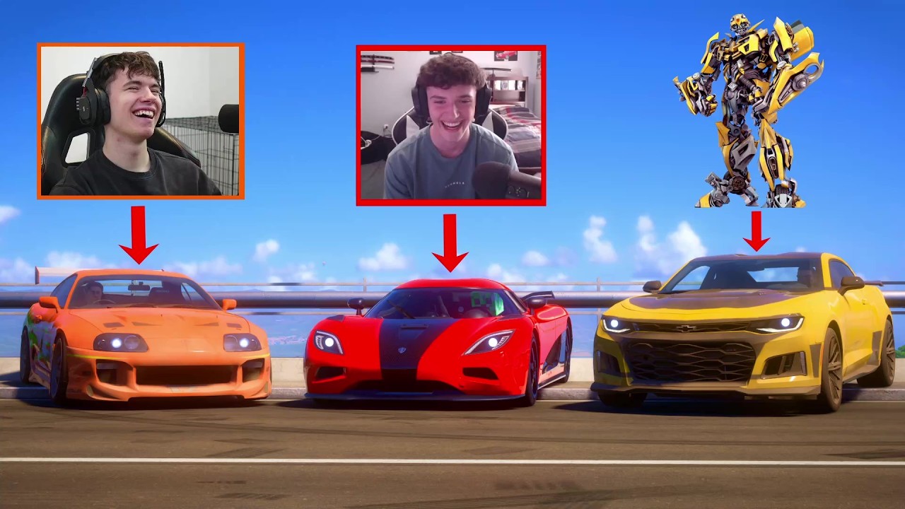 Forza, But We Can Only Use FAMOUS MOVIE CARS! Ft. Rizon, Nitret, Sidwaj ...
