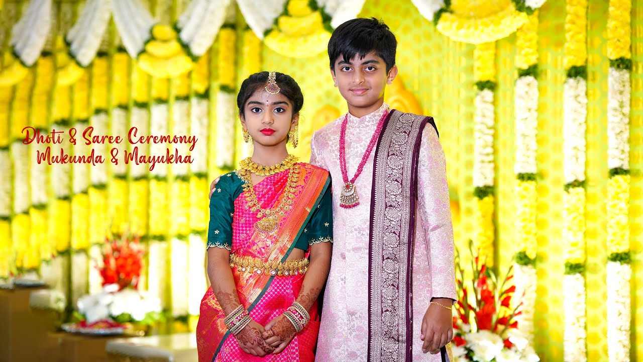 Dhoti & Saree Ceremony Teaser Mukunda & Mayukha Photography By Aarush Studio 9705111444 ...