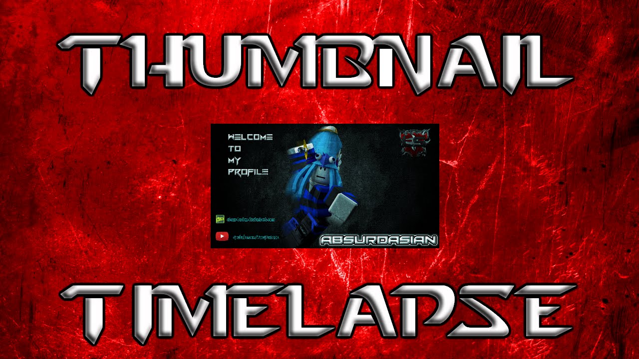 [ROBLOX] Thumbnail Timelapse! (Tutorial in Description) - YouTube