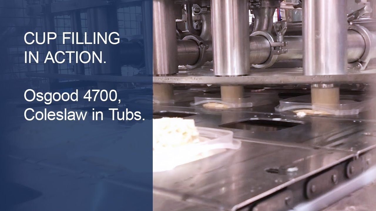 Coleslaw Packaging with Osgood's Cup Filling Technology: Automatic Cup ...