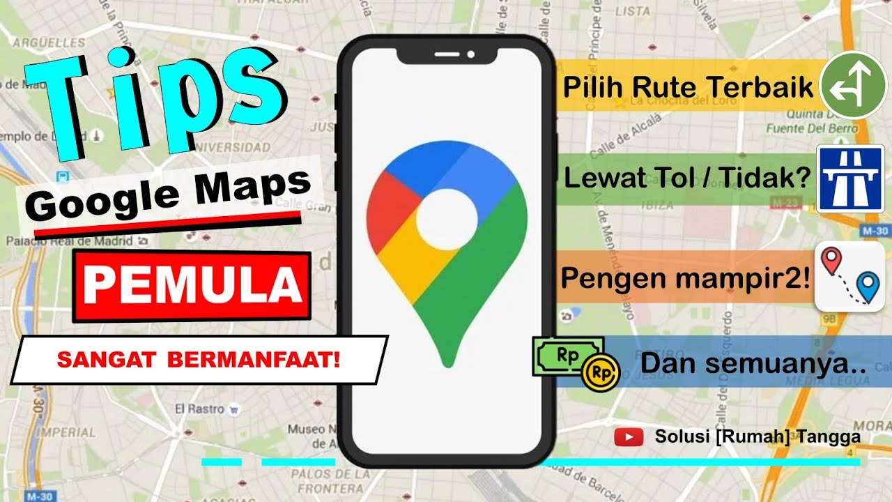 Cara Menggunakan Google Maps Sebagai Navigasi Ke Suatu Tempat - YouTube