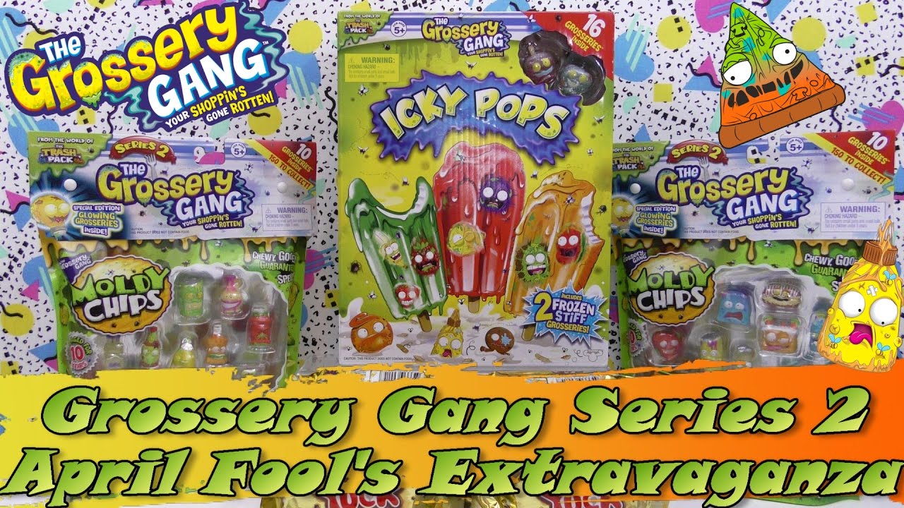 Grossery Gang Series 2 April Fool's Extravaganza - Icky Pops, Moldy ...