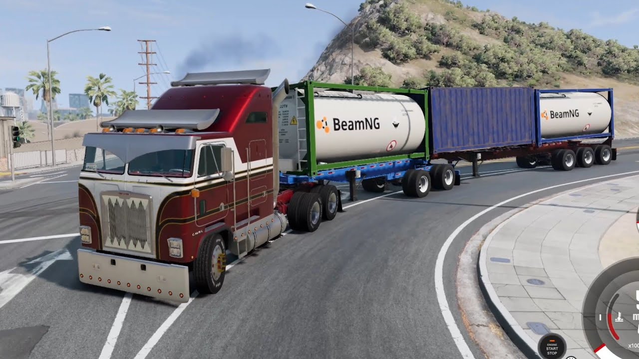 Heavy Haulage with the Gavril T-Series - the Highway - BeamNG.Drive ...