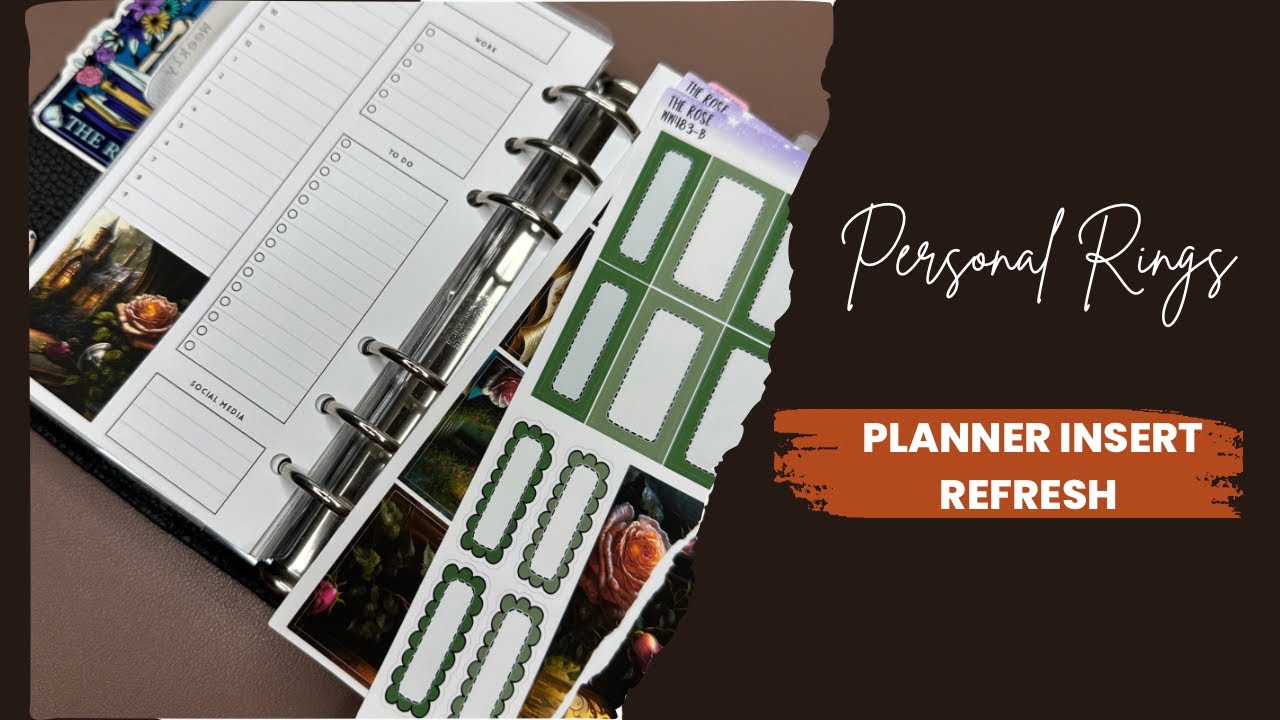 Personal Rings planner inserts - YouTube