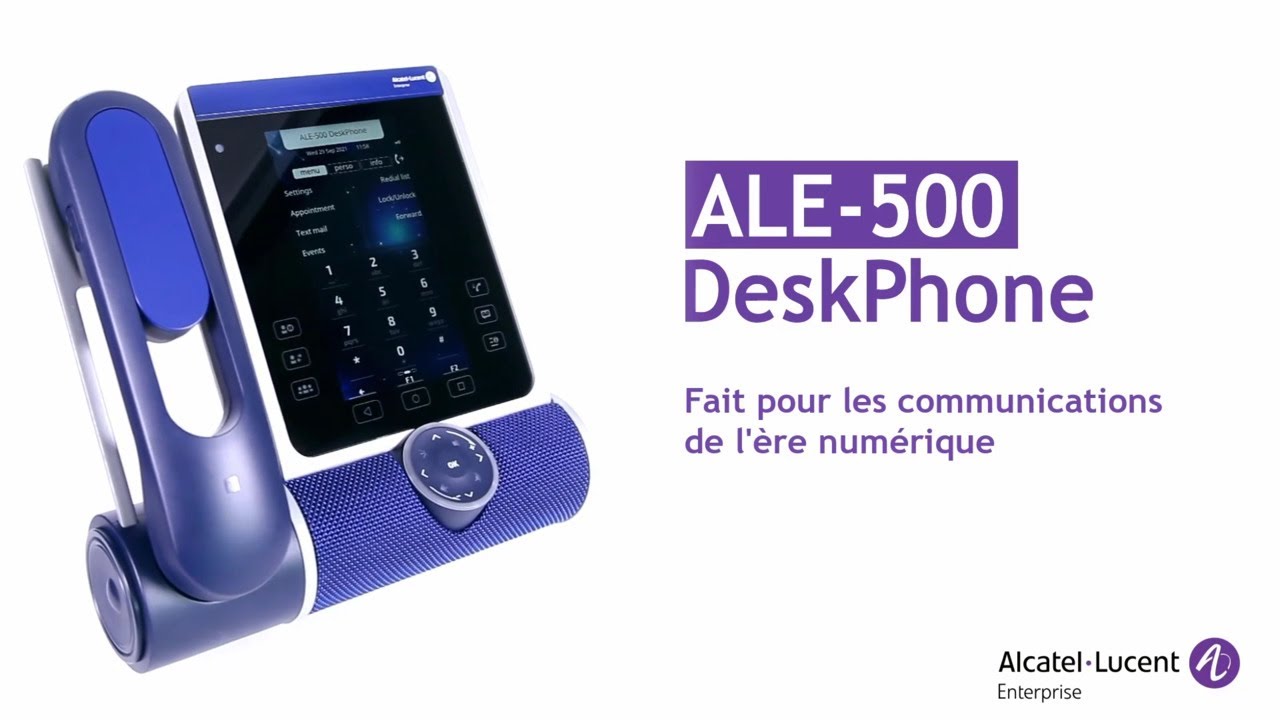 ALE-500 DeskPhone vidéo produit en français - YouTube