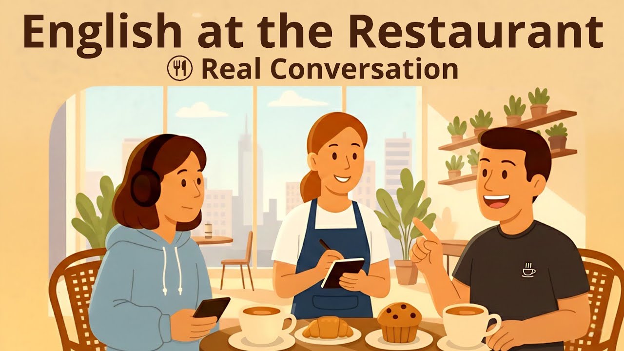 How to Talk at the Restaurant in English | Real English Conversation ...
