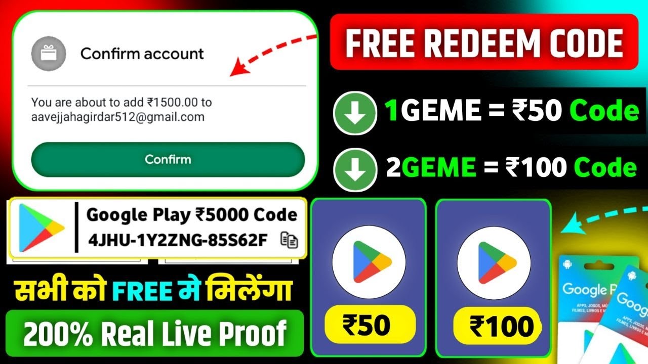 Instant Google Play Redeem Code Earning App | How To Get Free Redeem ...