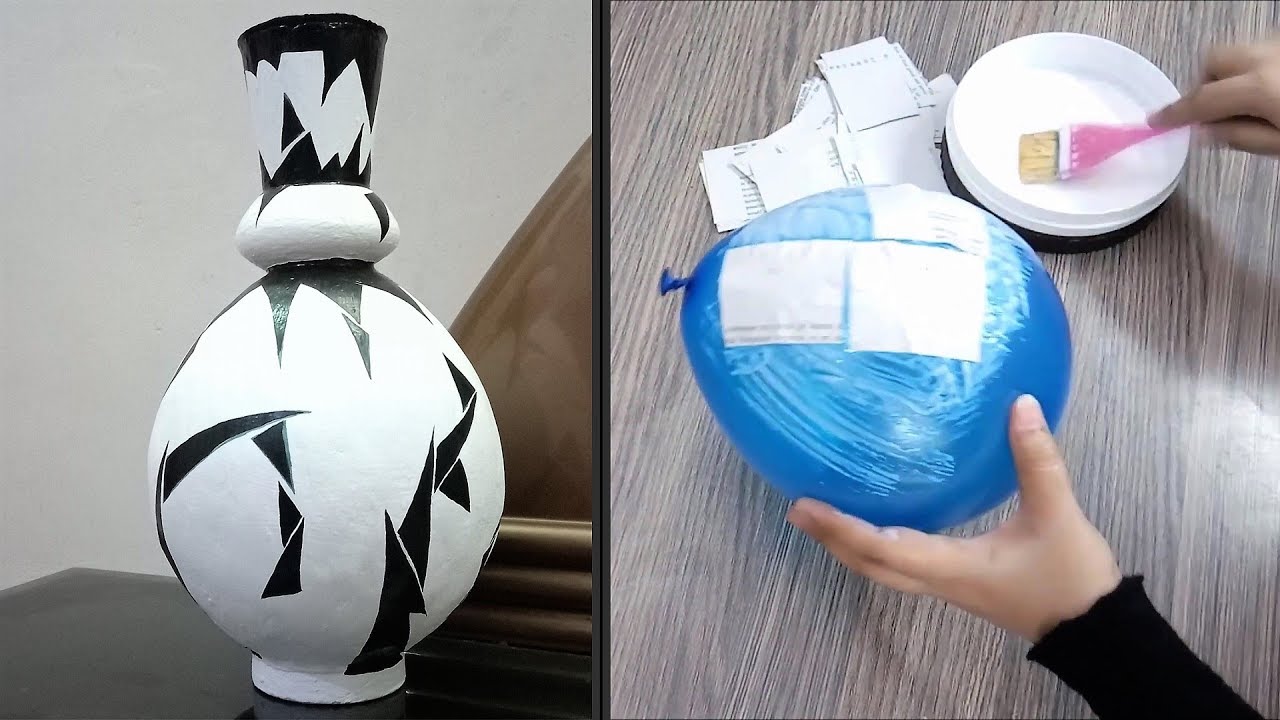 How To Make Balloon Flower Vase | Best Flower Site