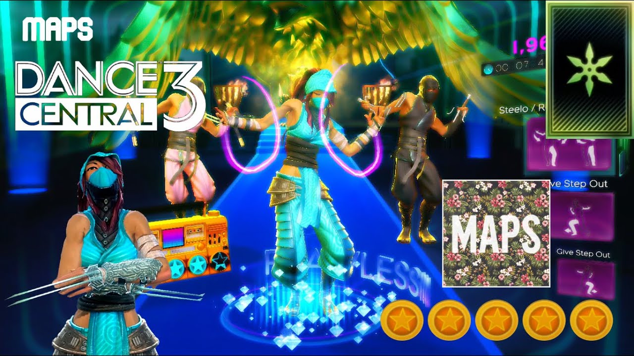 Maps - Dance Central 3 / Hard / Gold Stars / Custom DLC - YouTube
