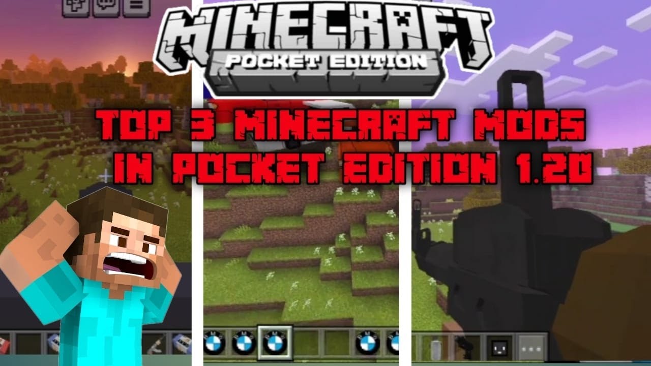 Top 3 minecraft mods in pocket edition 1.20 ★part 1 #minecraft #subscribe - YouTube