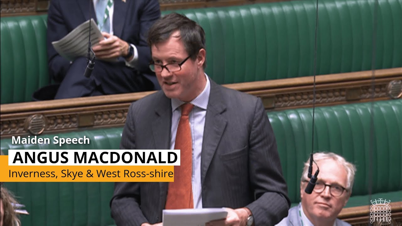 Angus MacDonald-Maiden Speech - YouTube