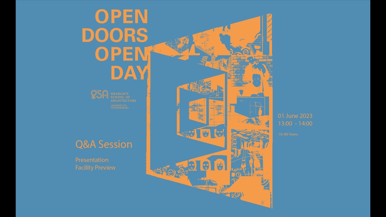 Graduate School of Architecture - Open Day Introduction - YouTube