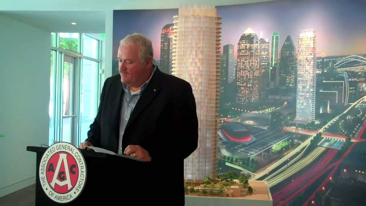 TEXO CHAIR TONY RADER TALKS JOBS DURING DALLAS AGC EVENT - YouTube