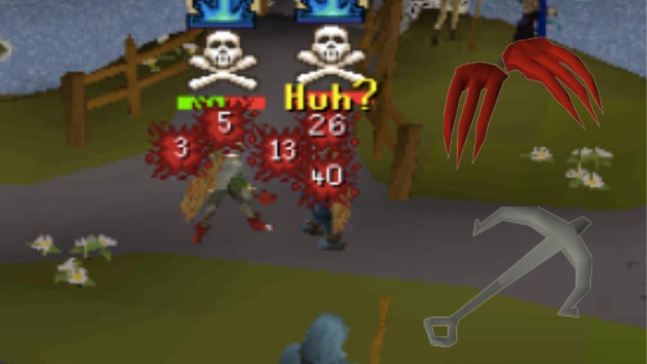 MAXED 60 ATTACK MED LEVEL IN PVP WITH DRAGON CLAWS AND GRANITE MAUL ...