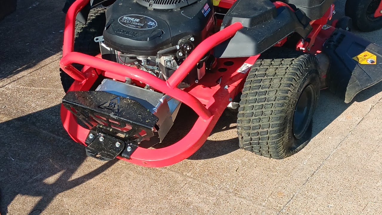 zero turn mower destroyed !!! - YouTube