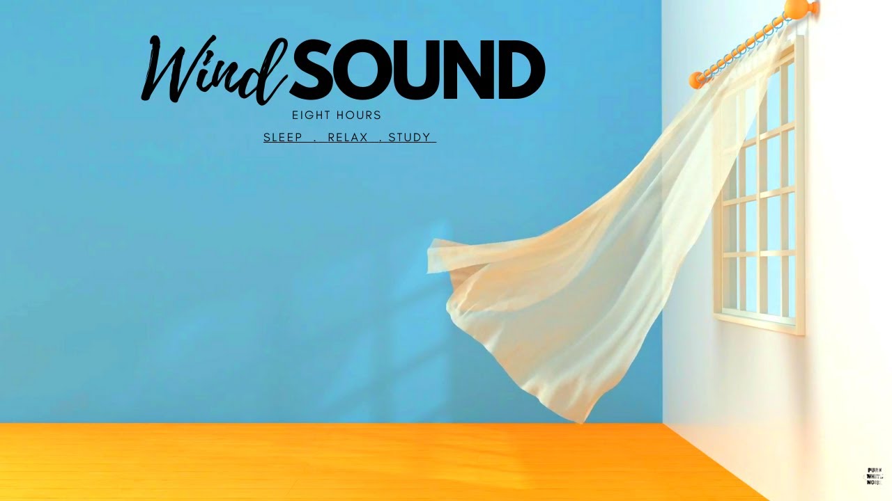 Wind Blowing Noise With Beautiful Curtains flying || Wind Sound for ...
