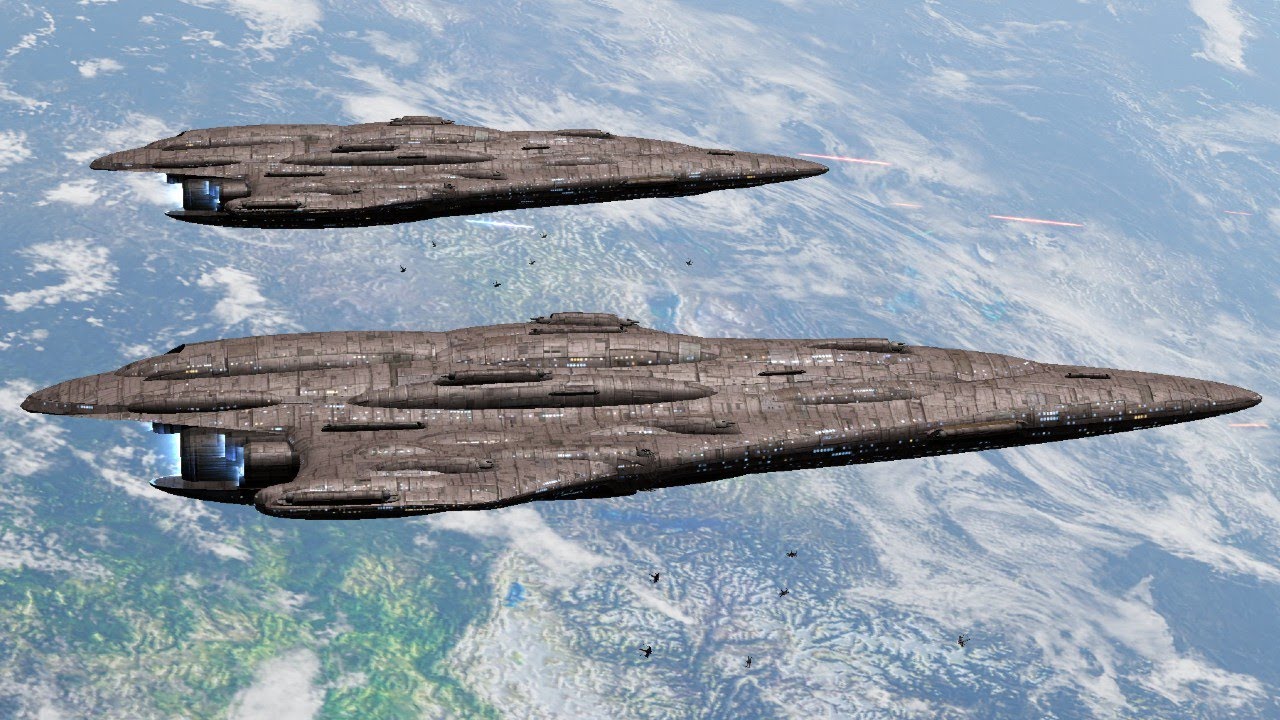 Valiant Star Destroyer vs 2 MC80 Star Cruiser - Star Wars: Empire At ...