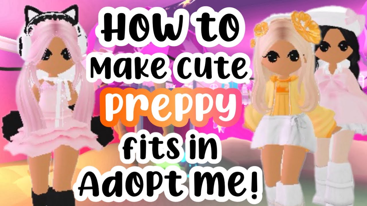 HOW TO MAKE CUTE PREPPY FITS IN ADOPT ME!🐯💕PART 2!🐢#adoptmeroblox # ...
