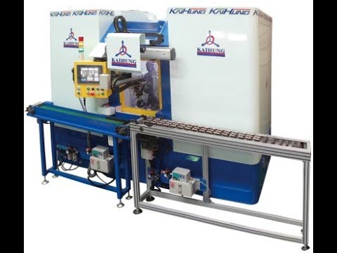 8 Stations 12 Spindles NC Vertical Rotary Transfer Machine - Valve Rod ...