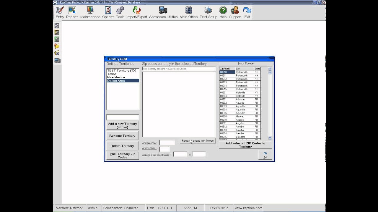 REPTIME Set Up Territories By Zip Codes YouTube reptime-set-up-territories-by-zip-codes-youtube