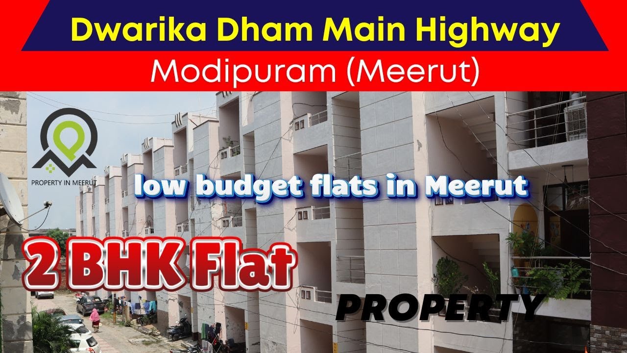 MDA Approved Low budget flats in (Meerut) Dwarika Dham Modipuram 😱😱 ...