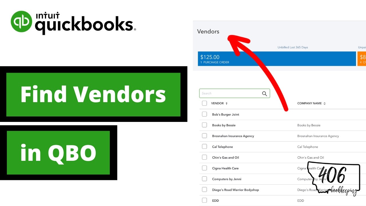 How to Find Vendors in QuickBooks Online - YouTube