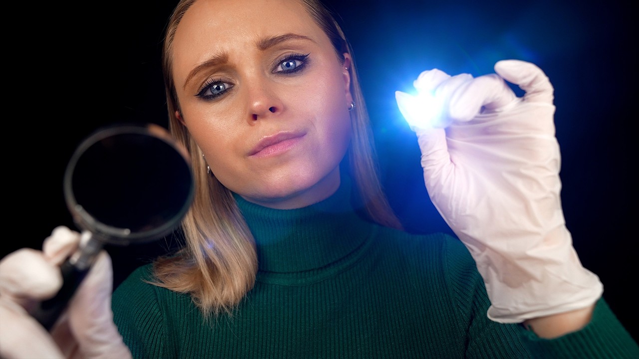 ASMR | What's that on your face? (face inspection) - YouTube