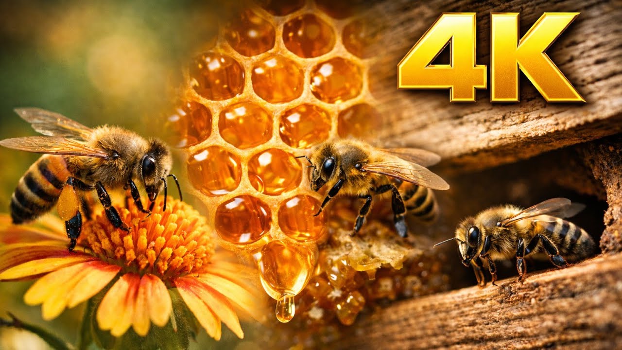 How Honey Bees Make Honey | Inside the Beehive Documentary (4K) - YouTube