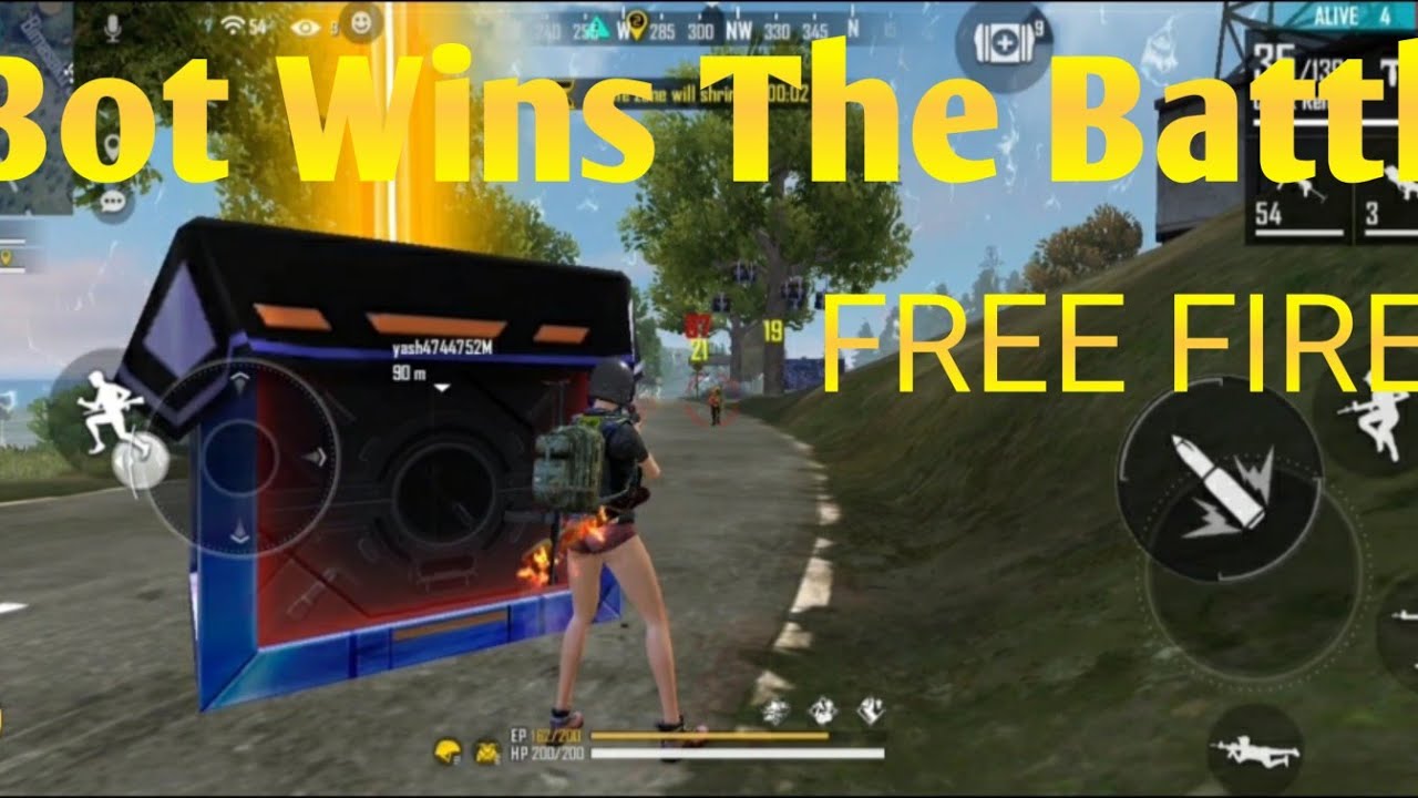 Bot Wins The Battle GARENA FREE FIRE #bot free fire 😀funny #SB gaming ...