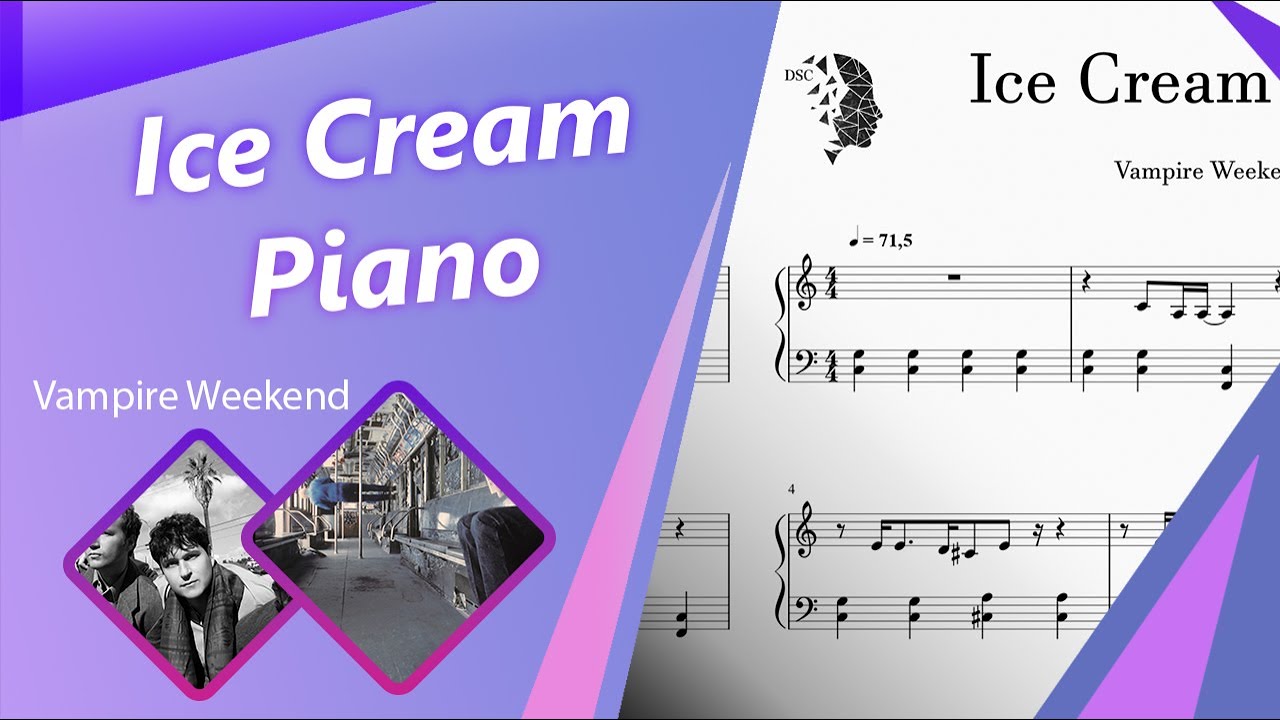 Ice Cream Piano - Vampire Weekend | Piano Cover - YouTube