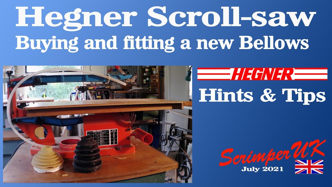 Hegner Scrollsaw Hints &tips. Sourcing and fitting a new bellows. - YouTube