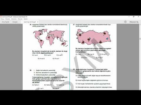 Tarih (Ahmet ÖZER) 2018 AYT Sosyal 1 ve Sosyal 2 (Soru Çözümü)