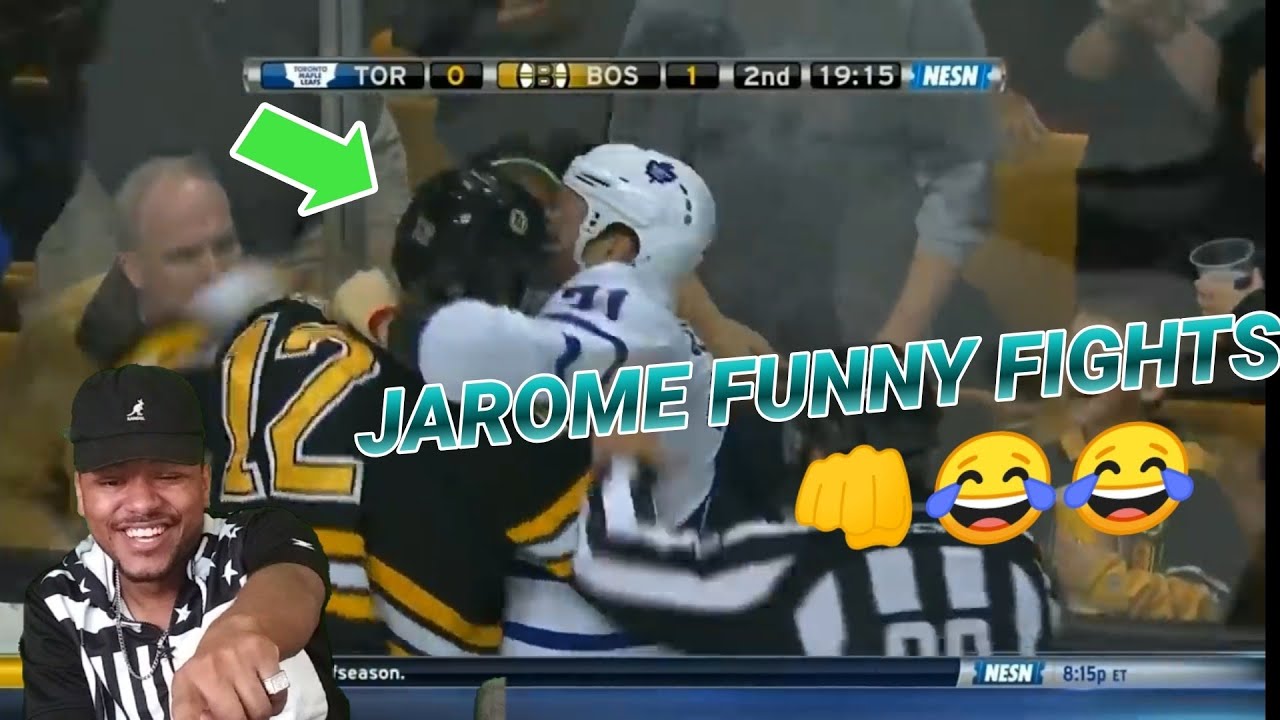 😂HILARIOUS JAROME IGINLA FIGHT COMPILATION - YouTube