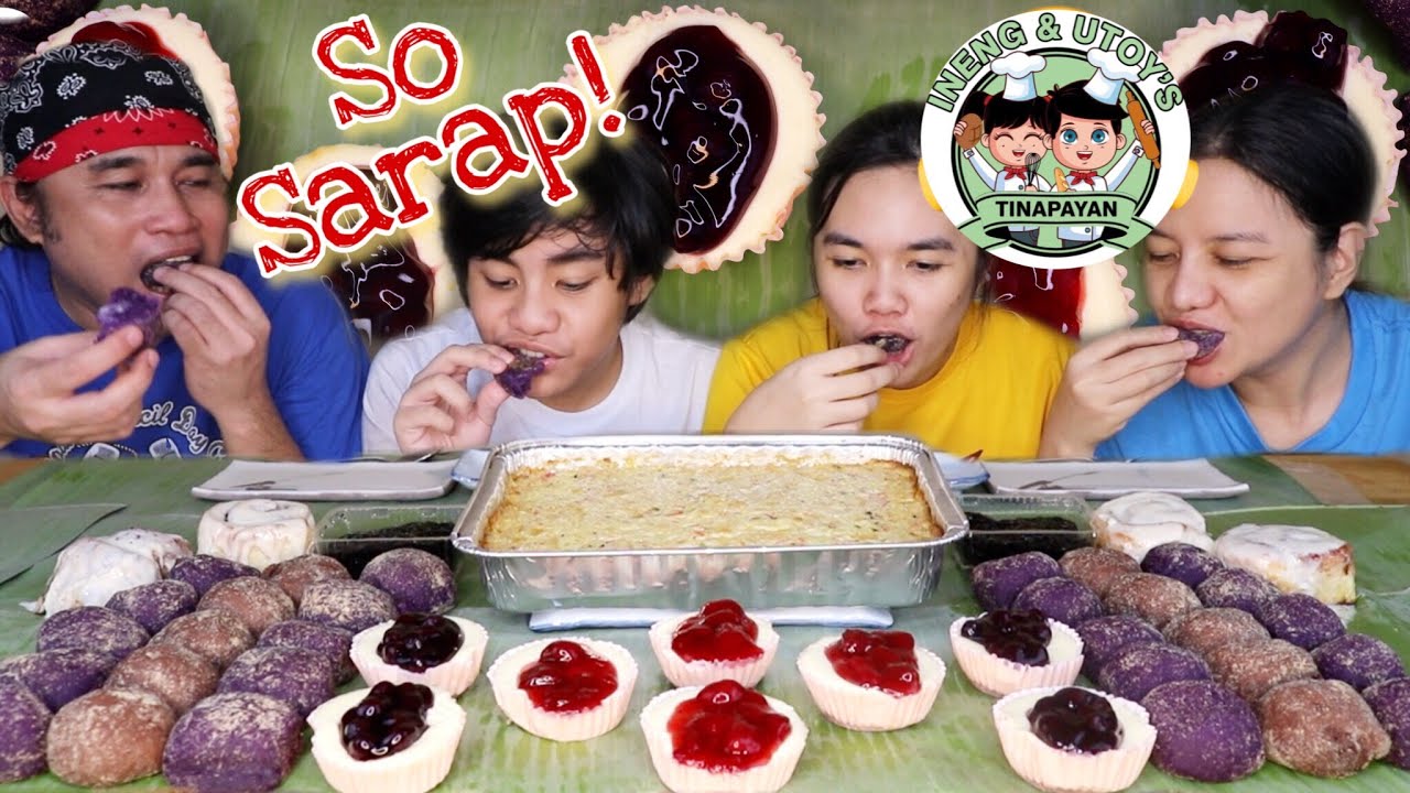 Baked Kani Sushi,Blueberry Strawberry Cheesecake,Ube Macapuno Ube ...