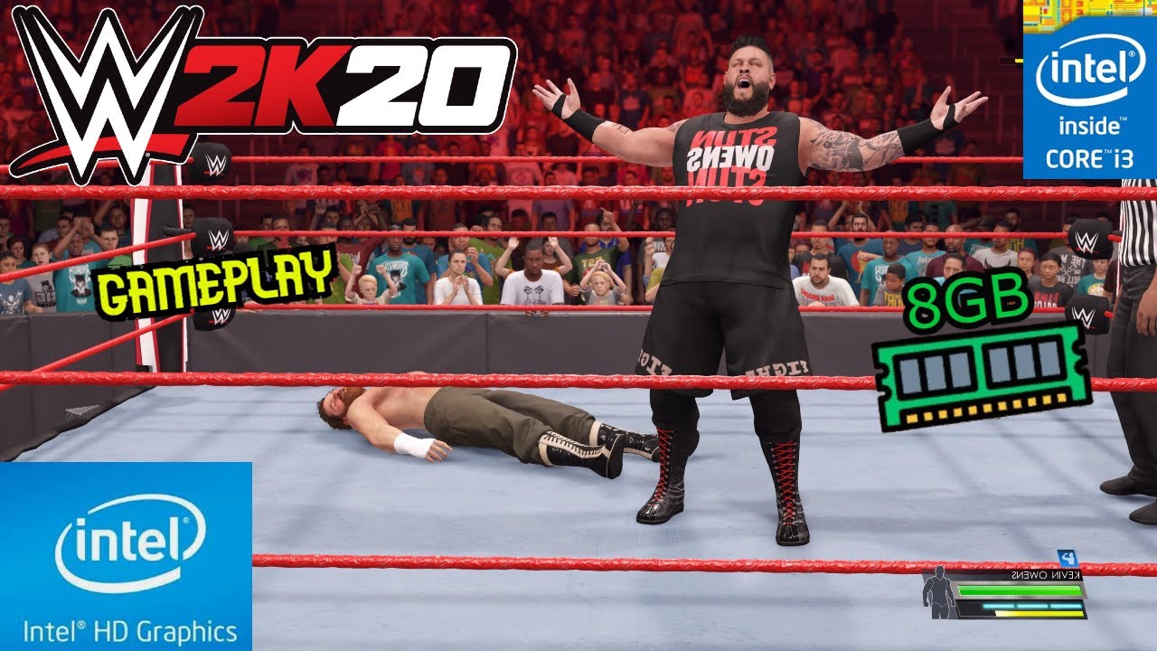 WWE 2K20 Gameplay on i3 5005U, 8Gb Ram, Intel HD Graphics 5500 - YouTube
